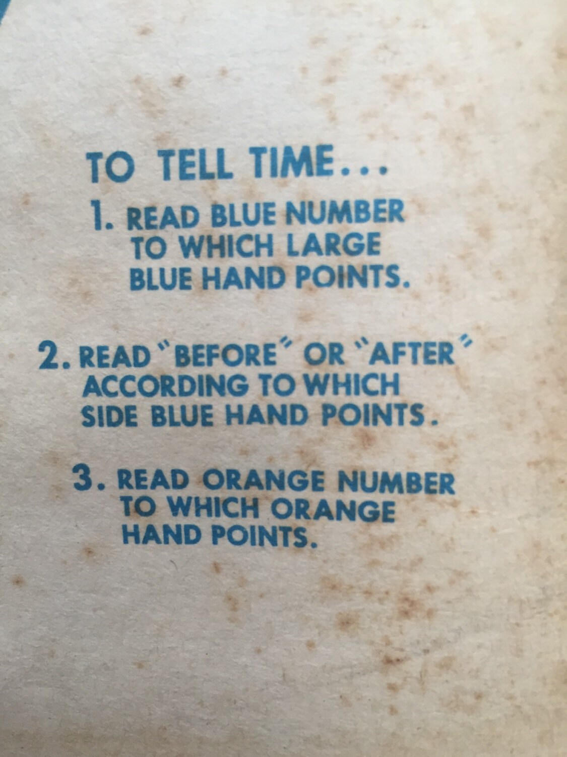 Vintage Terry Tell Time Children's Clock - Etsy