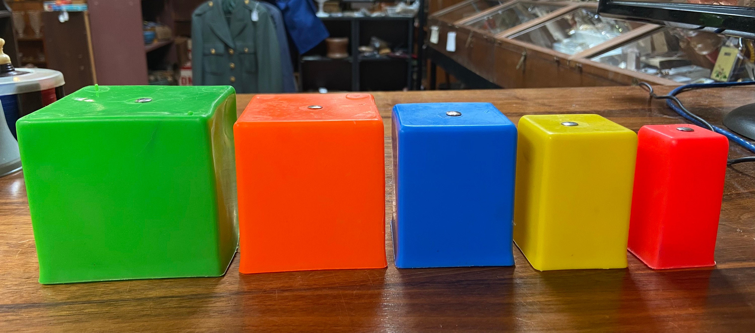 1960s Plastic Graduated Blocks alphabet Numbers & Bells - Etsy