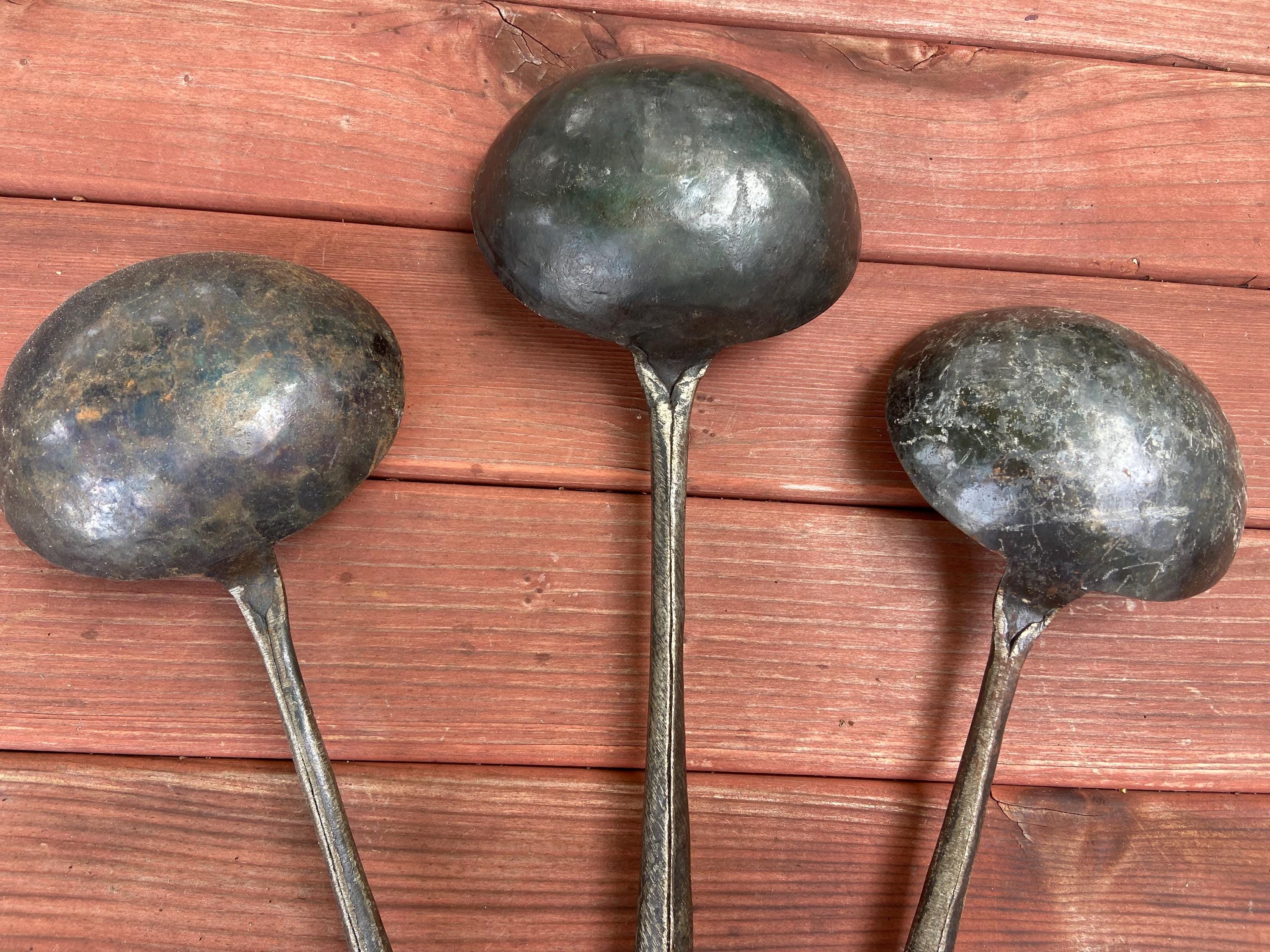 Vintage Hand Forged Steel Rustic Ladle - Etsy