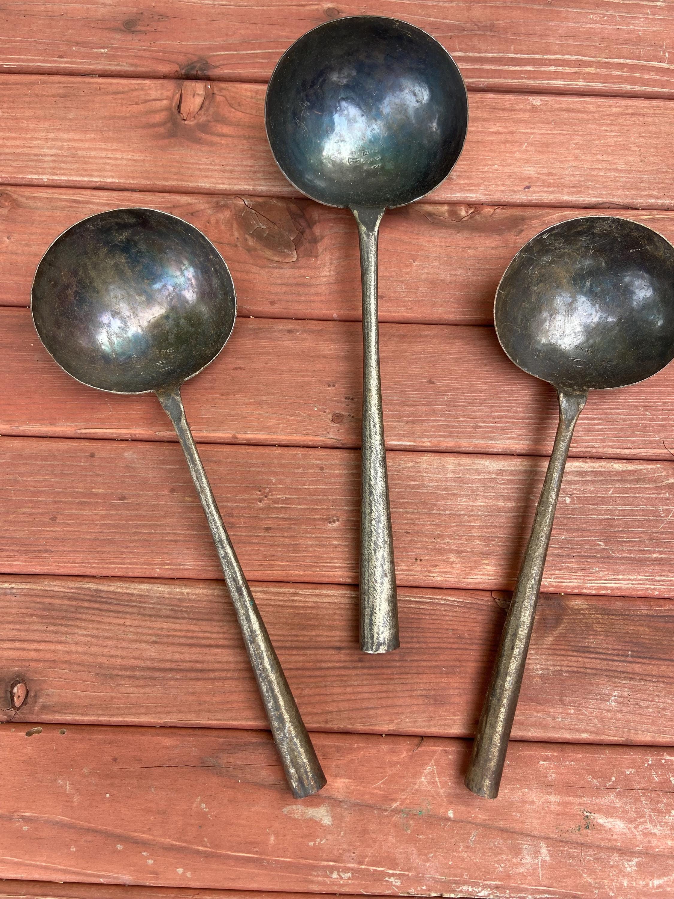 Vintage Hand Forged Steel Rustic Ladle - Etsy
