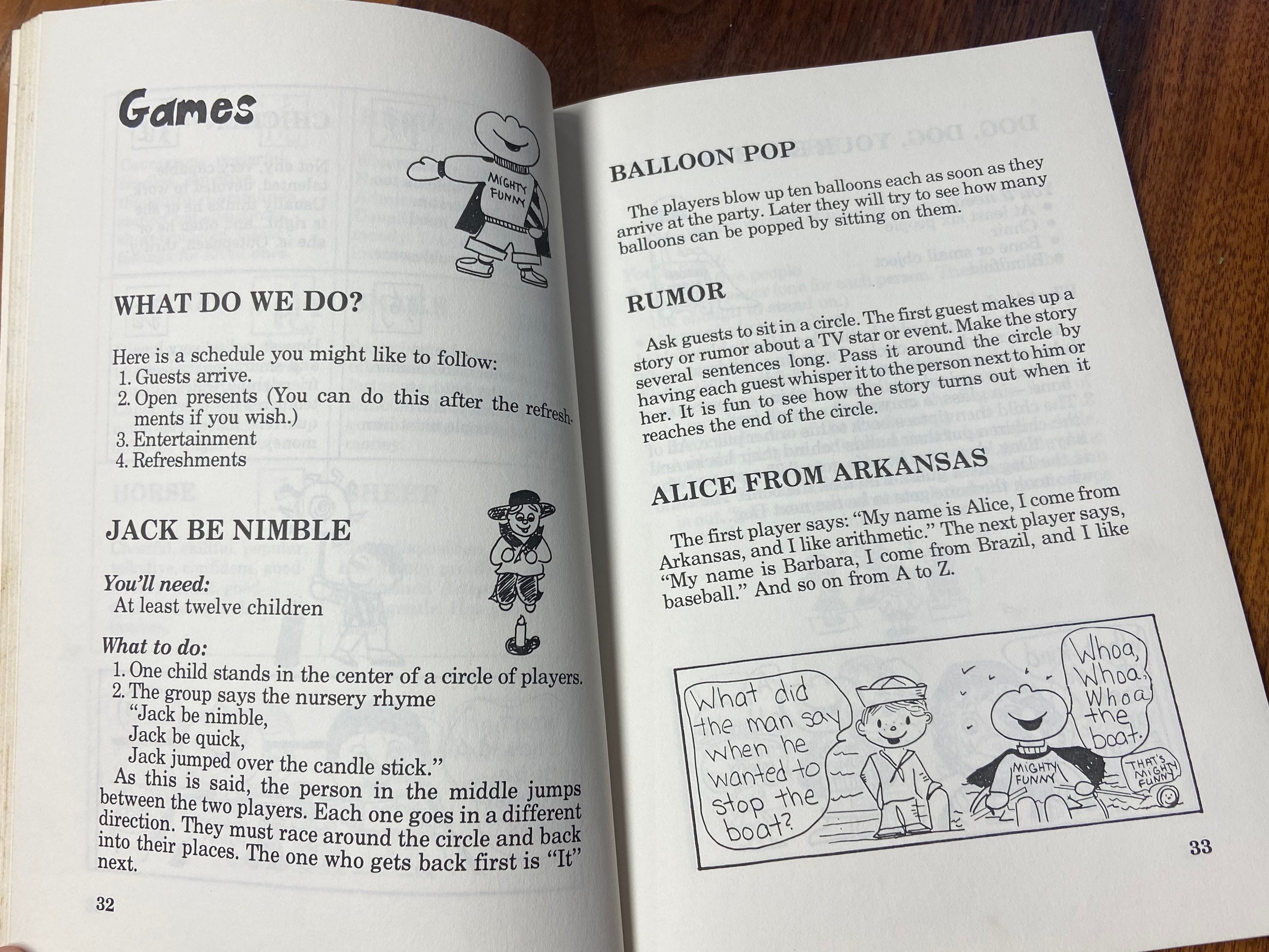 1979 the Mini Page mighty Funny Party Book by Betty Debman - Etsy