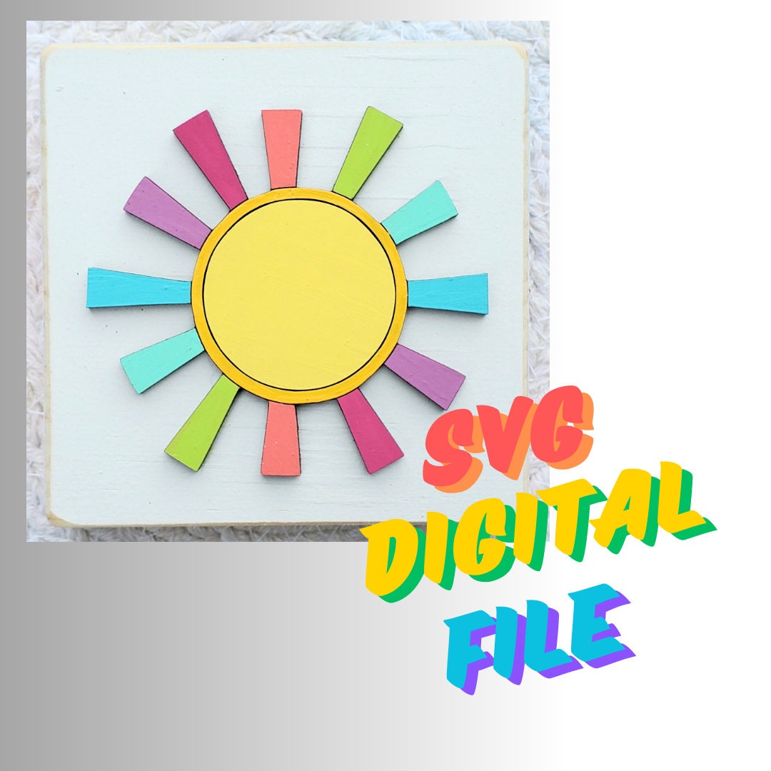 SVG File. Sun. Glowforge. Laser File. Cut File. - Etsy
