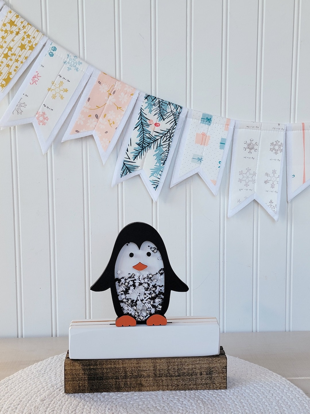 Penguin Shaker Word Stack. Base Sold Separately. Interchangeable Décor ...