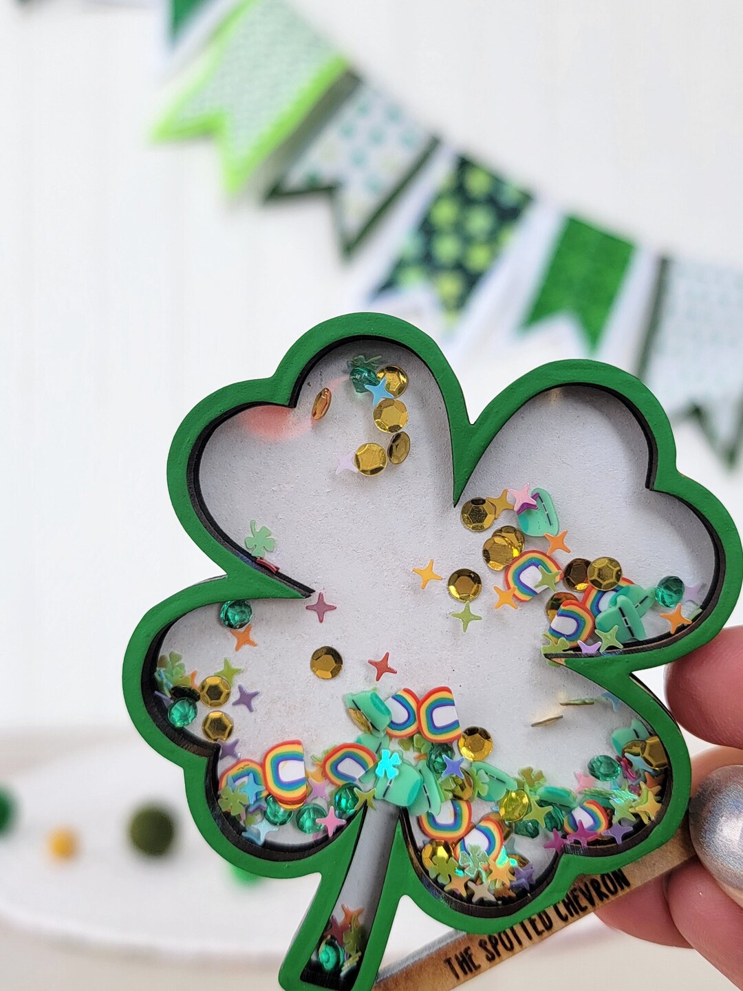 Clover Shaker Word Stack. Base Sold Separate. Interchangeable Décor ...