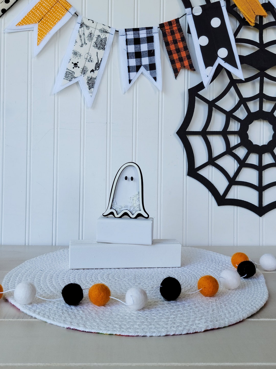 GHOST SHAKER Word Stack. Halloween Décor. Tiered Tray. *base Sold ...