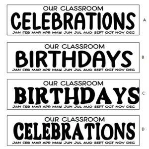Classroom Birthday Board. Dry-erase. Rainbow. Party. Celebration - Etsy