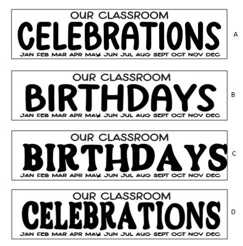 Classroom Birthday Board. Dry-erase. Rainbow. Party. Celebration - Etsy