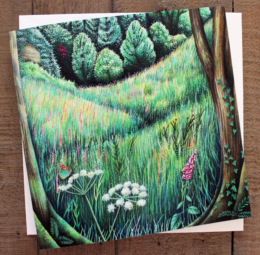 The Secret Meadow Artwork by Francesca Dawson Greetings Card - Etsy