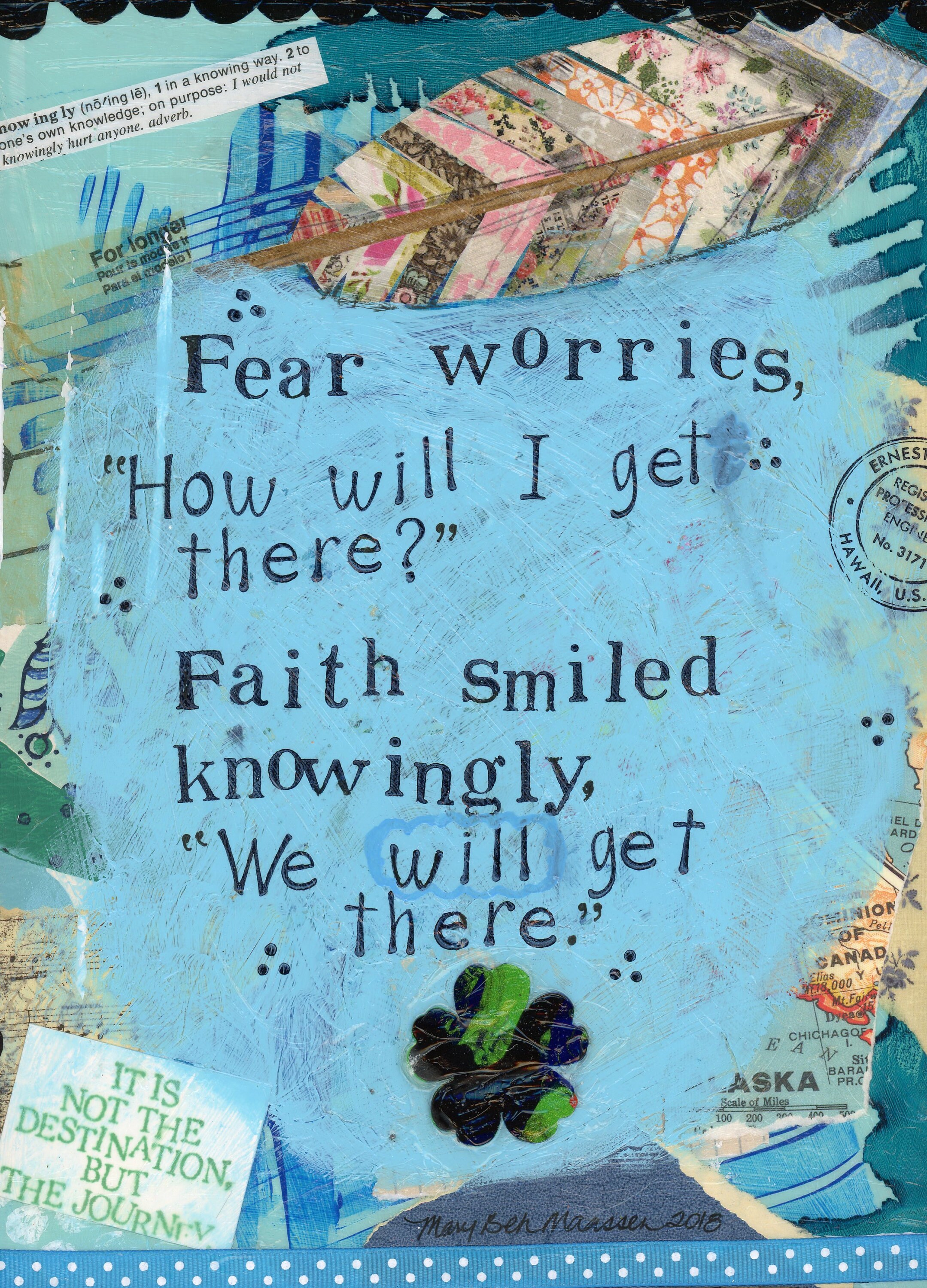 Fear Vs Faith - Original Mixed Media Wall Art - Etsy
