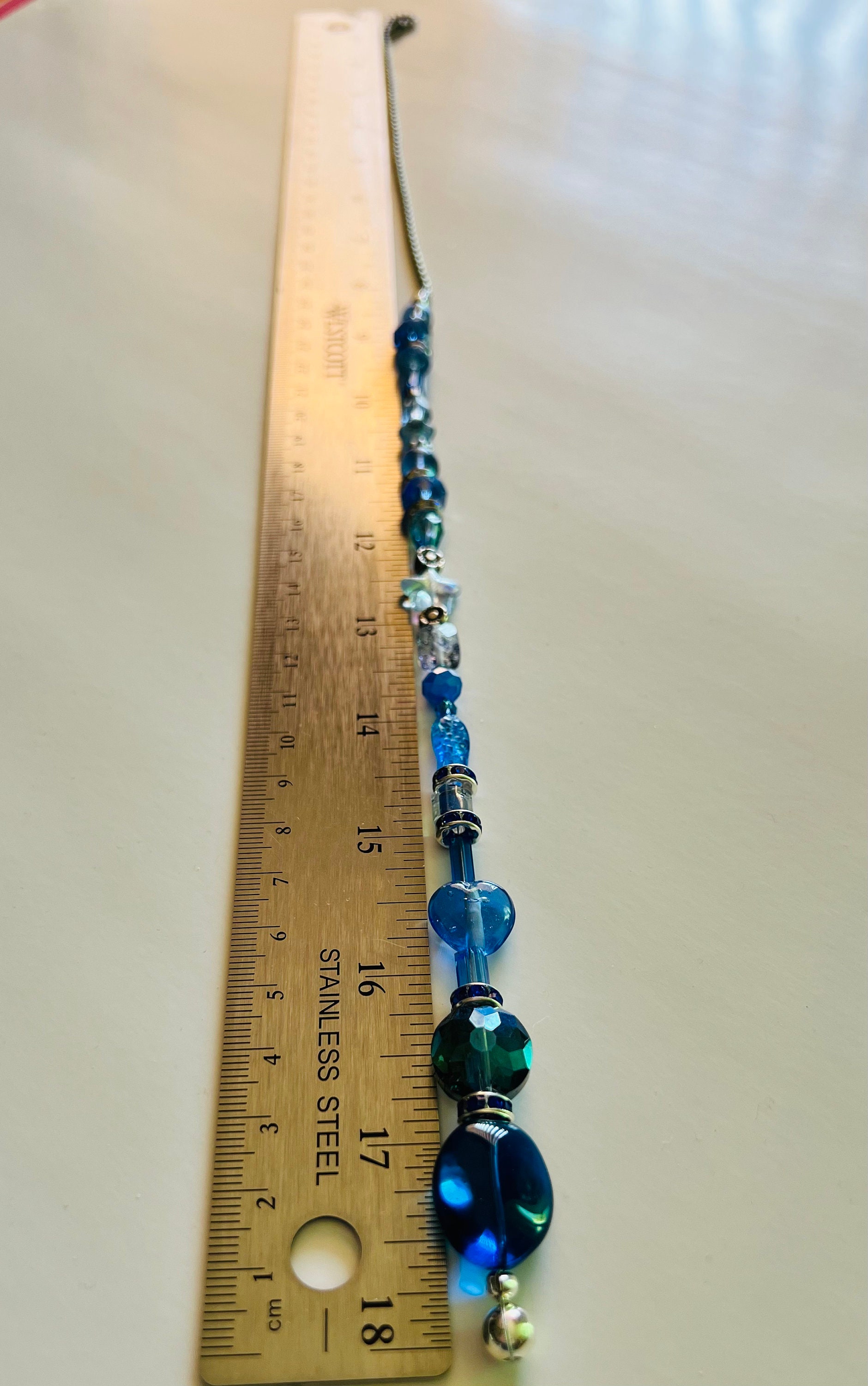 Light Blue Beaded Ceiling Fan Pull - Etsy