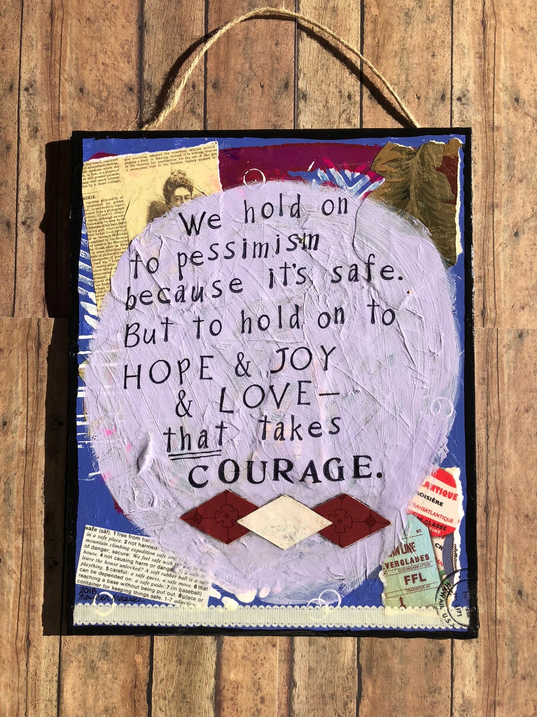 Pessimism - Original Mixed Media Wall Art - Etsy