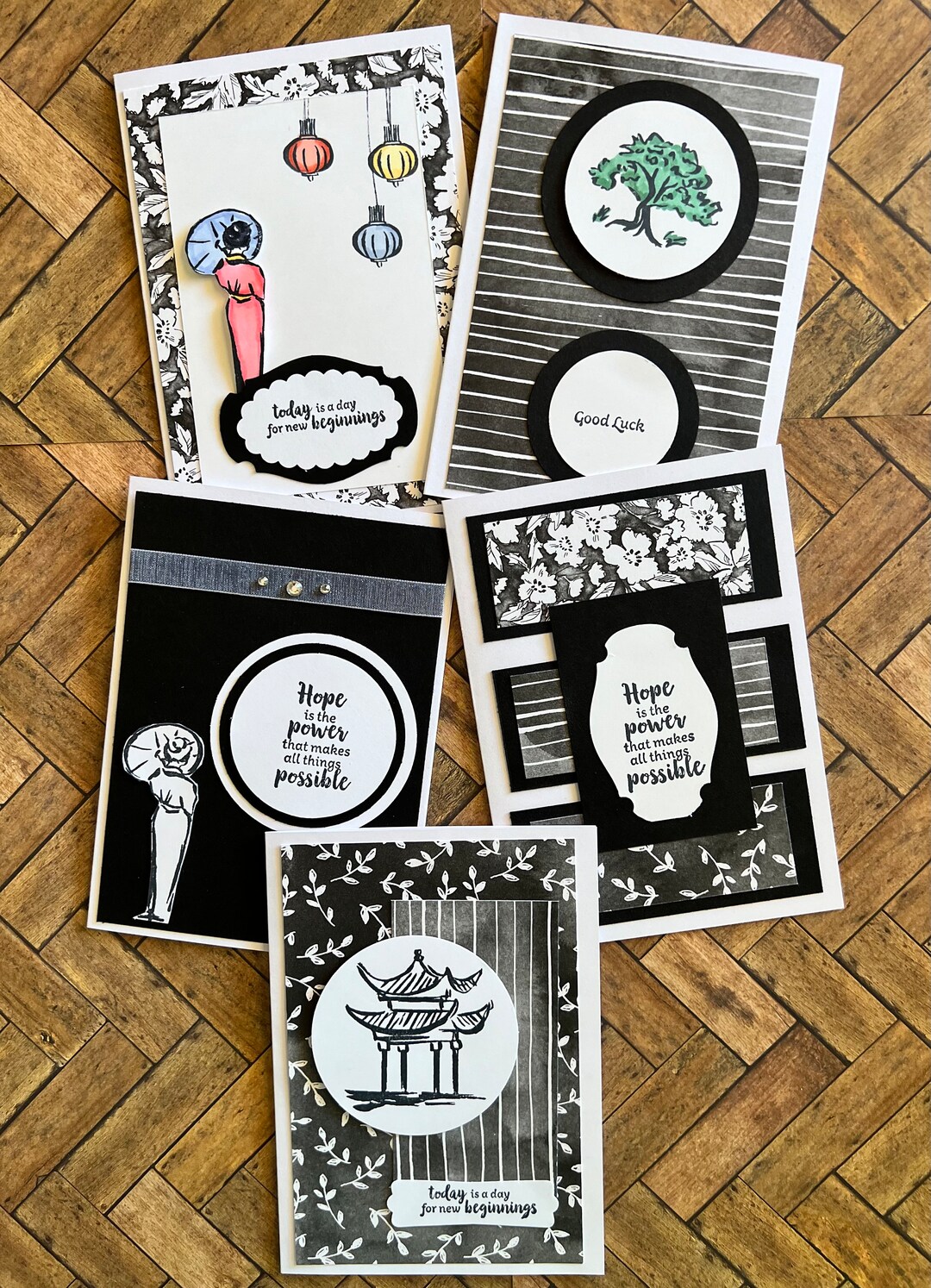 Japanese Themed Card Set - #522 - Etsy