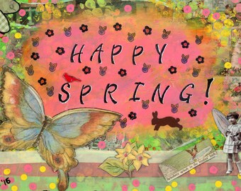 Mixed Media Wall Art Jeweled Square - Etsy