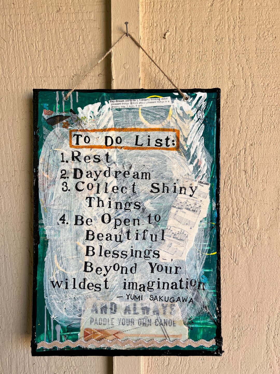 To Do List-original Mixed Media Wall Art - Etsy