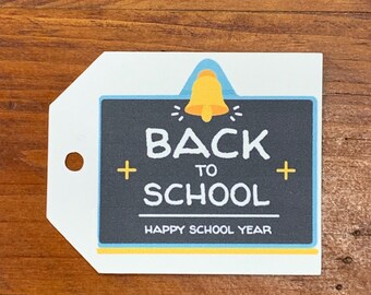 Welcome Back to School Tags Teacher First Day of School Gift | Etsy
