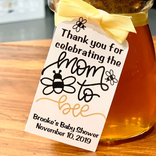 Thank You for Celebrating the Mom to Bee Tags Bee Themed Baby | Etsy