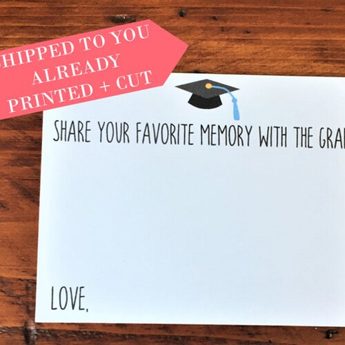 Share a Memory With the Grad Graduation Party Share - Etsy