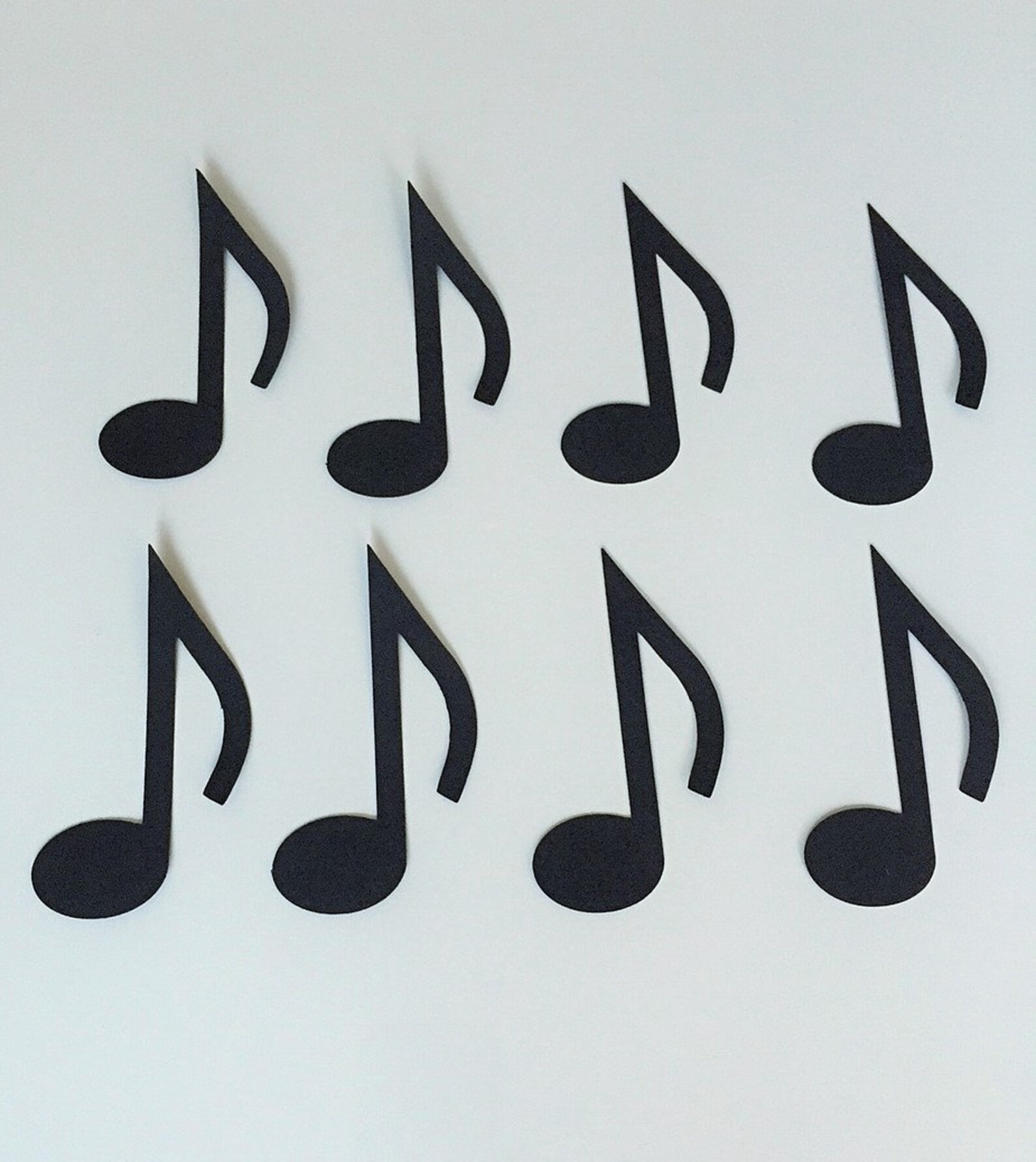 Music Note Die Cuts 4 Tall Paper Music Notes Music | Etsy