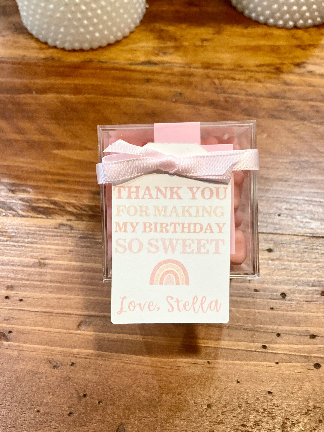 Thank You for Making My Birthday so Sweet Tags Kids Birthday - Etsy