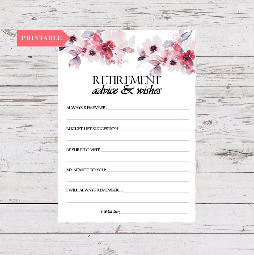 Advice and Wishes for Your Retirement Cards, Retirement Party Advice ...