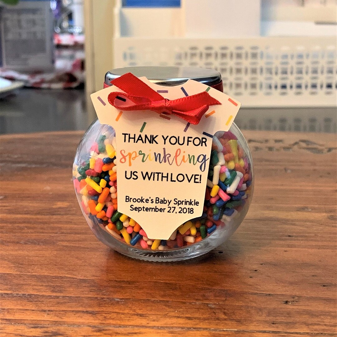 Thank You for Sprinkling Us With Love Tags (2" Wide), Baby Sprinkle ...