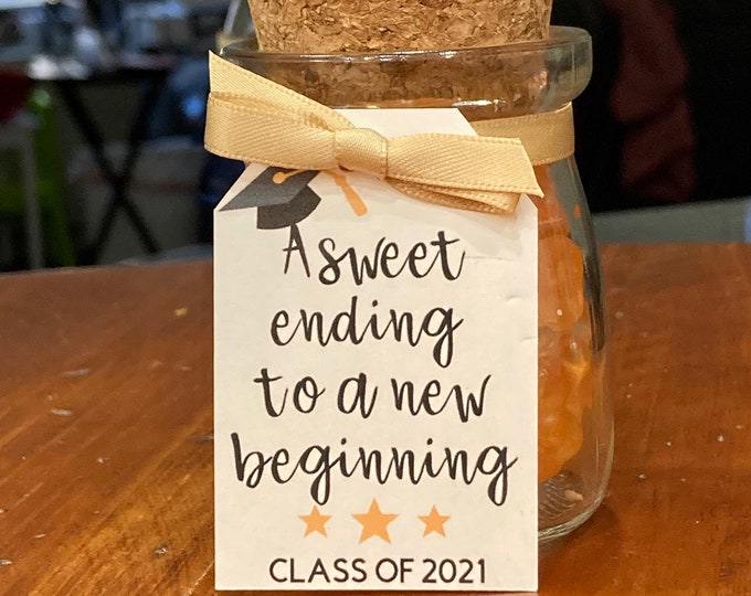 Happy Graduation Tags, A Sweet Ending to a New Beginning Tags ...