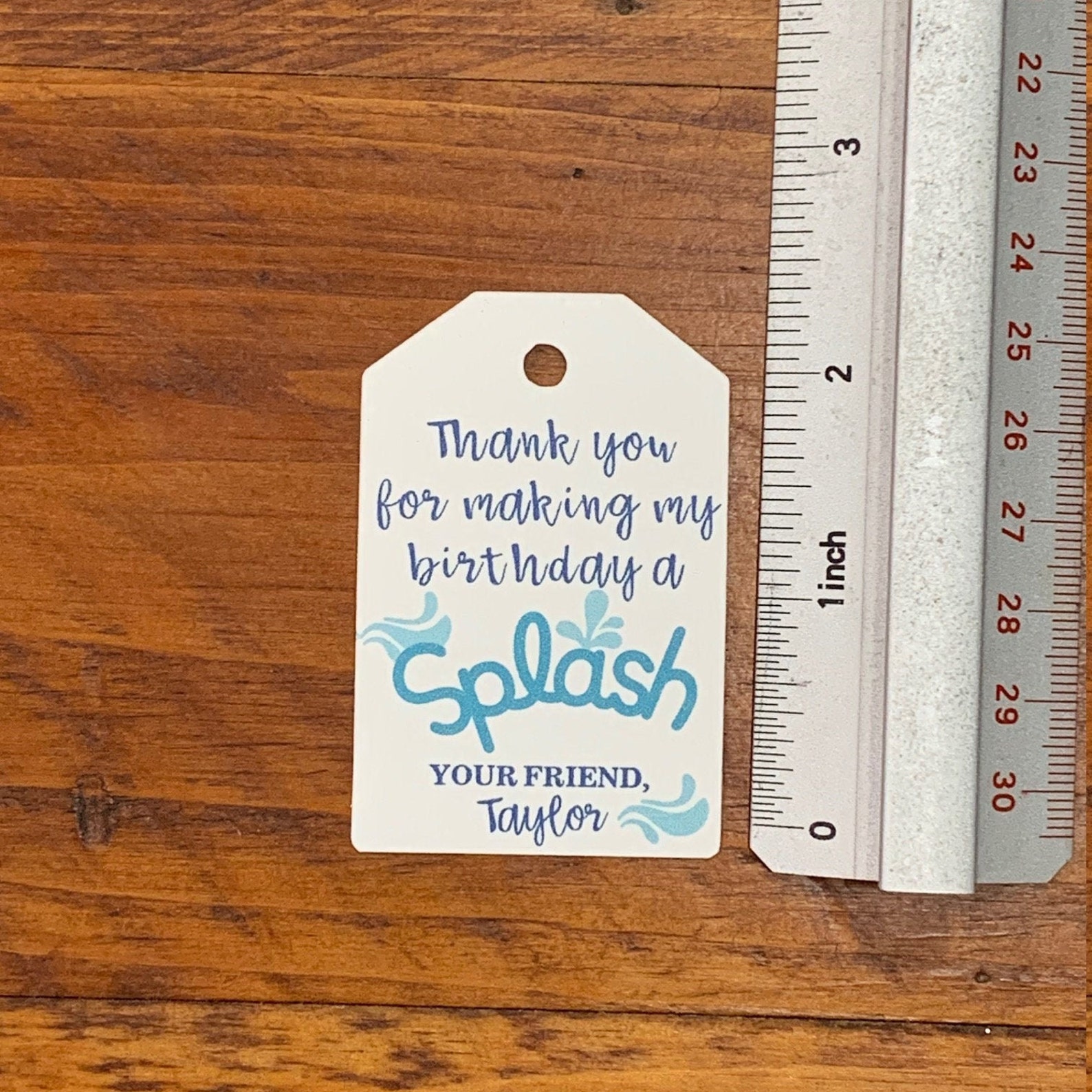 Thank You for Making My Birthday a Splash Tags, Kids Birthday Party ...