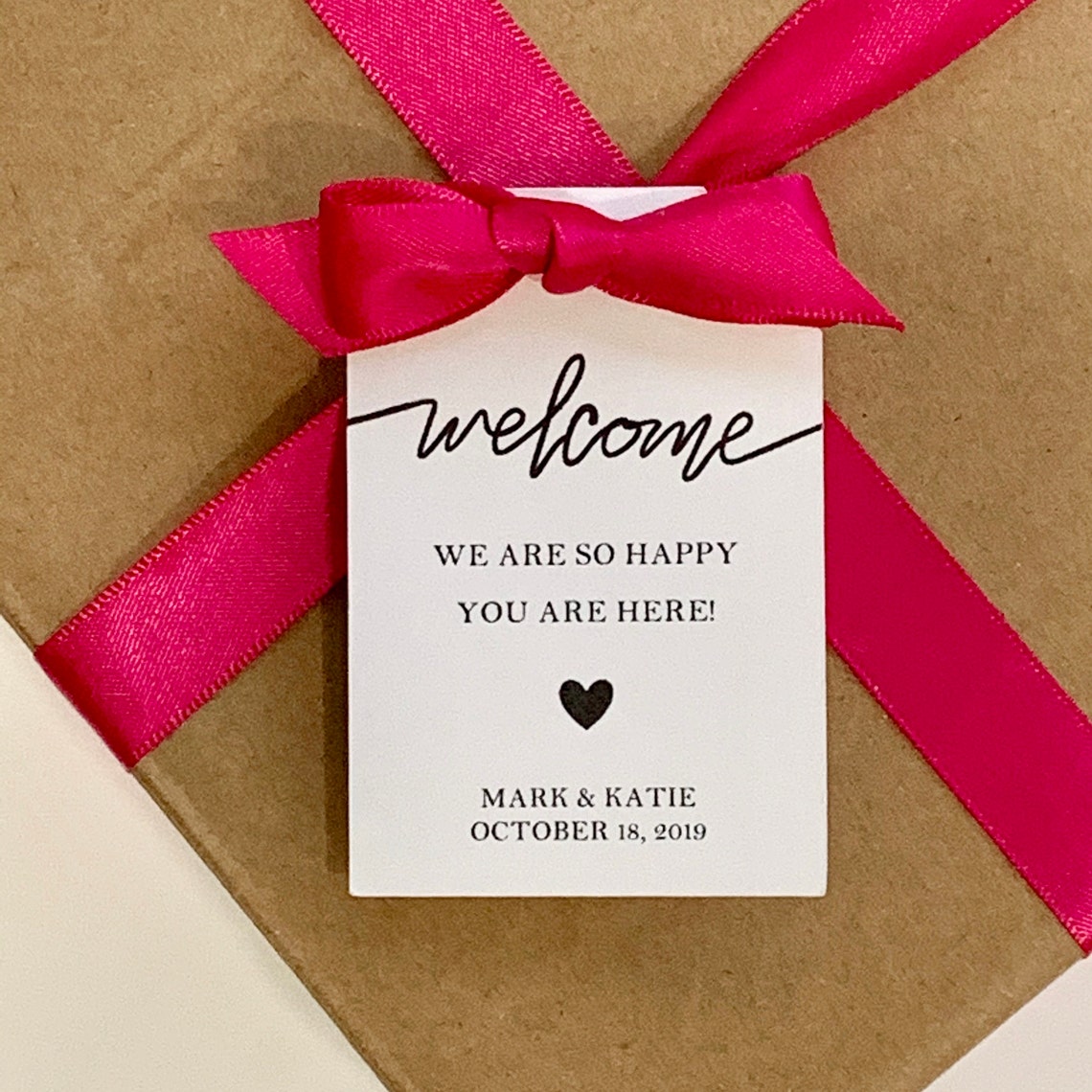 Wedding Welcome Bag Tags Welcome Tags 2 Wide Hotel - Etsy