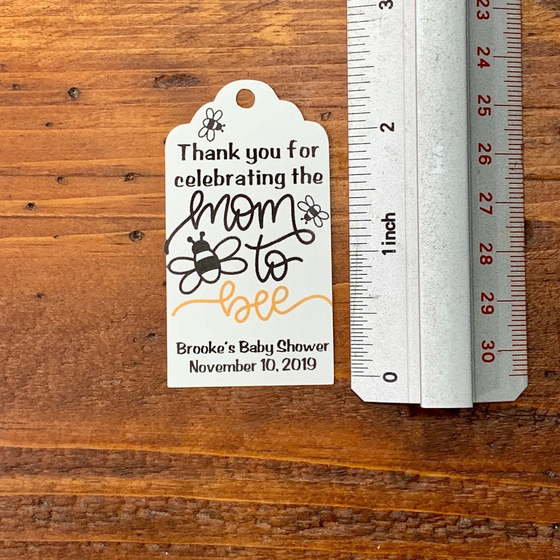 Thank You for Celebrating the Mom to Bee Tags Bee Themed Baby | Etsy