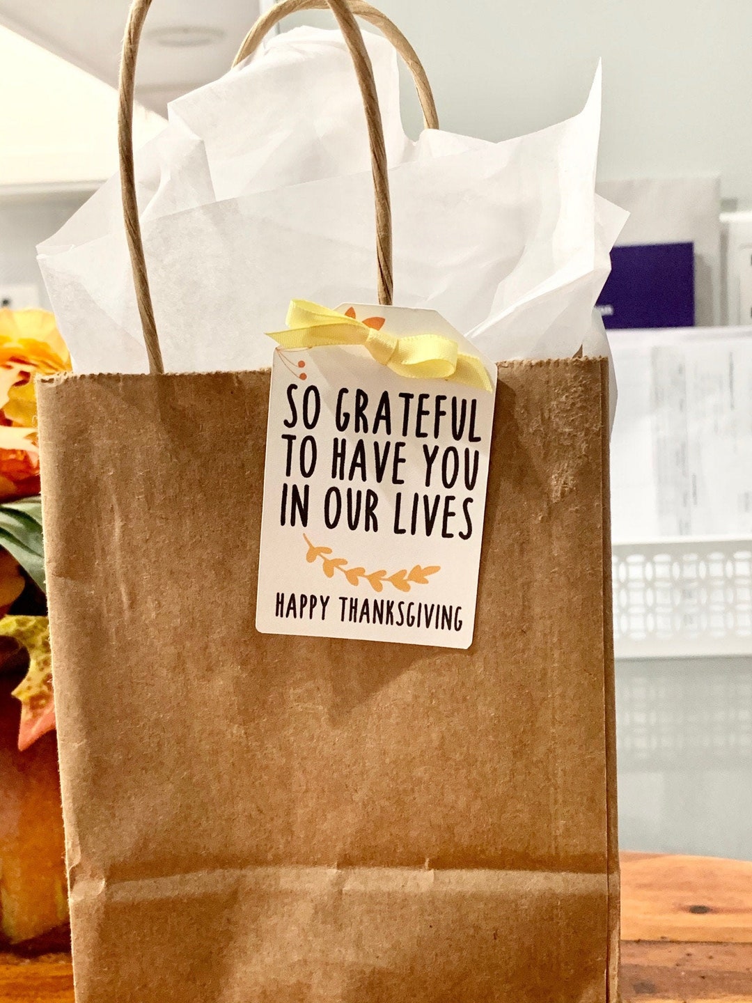 Friendsgiving Favor Tags, Thanksgiving Place Setting Tags, so Grateful ...
