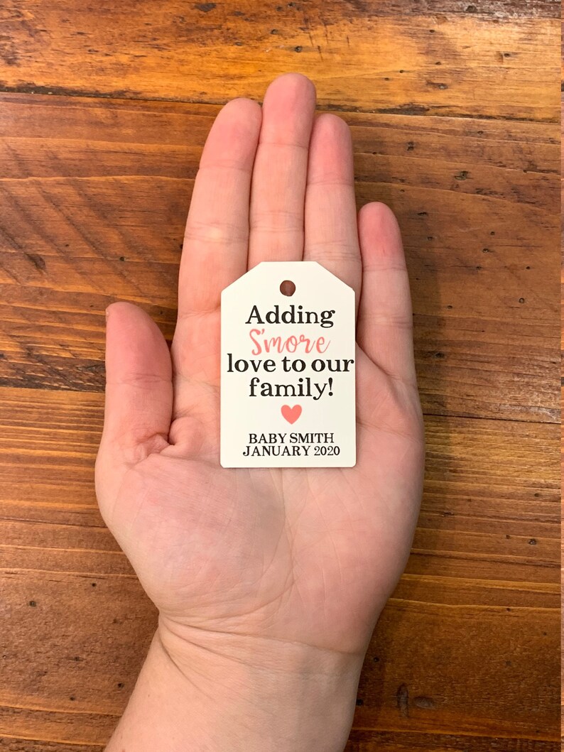 Adding S'MORE Love to Our Family Tags, S'more Favor Tags, Baby Shower S ...