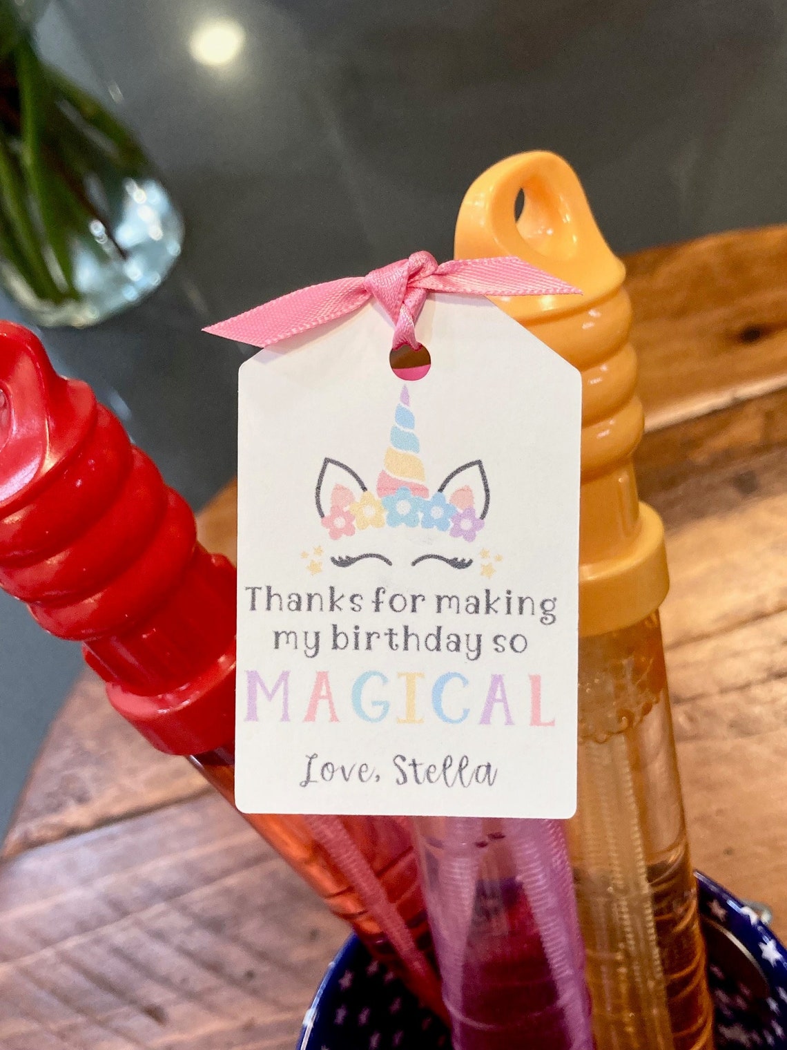 Thank You for Making My Birthday so Magical Tags Kids - Etsy