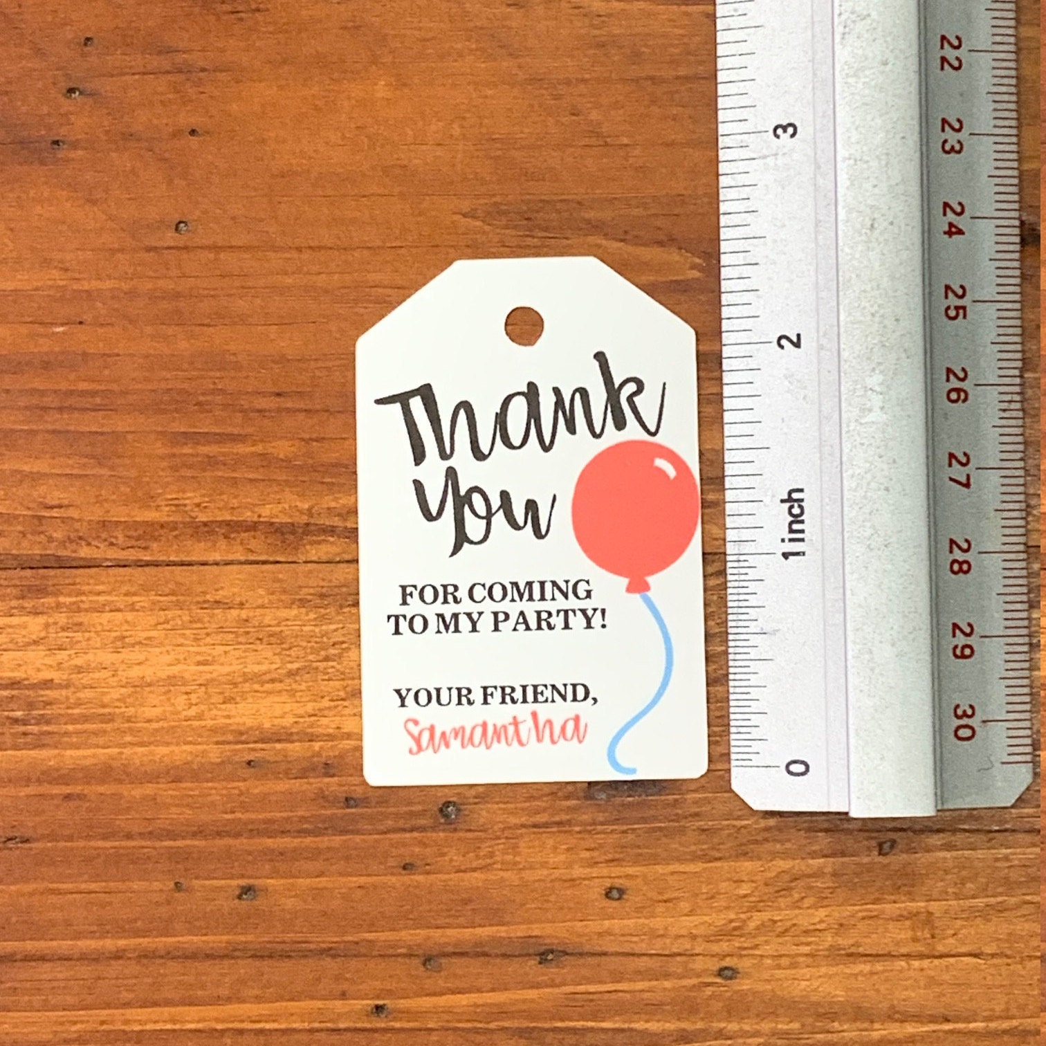 Thank You for Coming to My Party Tags, Kids Birthday Party Favor Tags ...