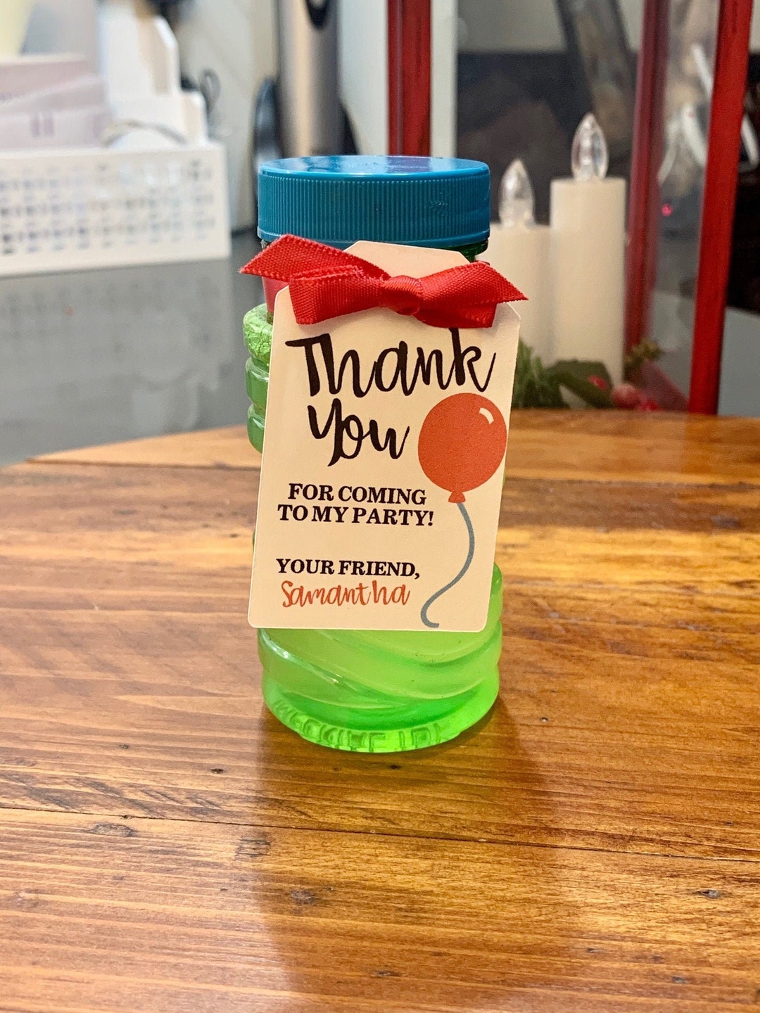 Thank You for Coming to My Party Tags, Kids Birthday Party Favor Tags ...