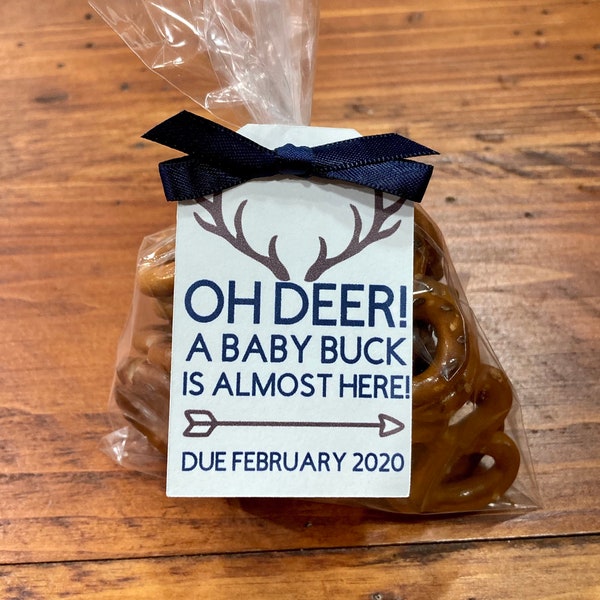 Oh Deer a Baby is Almost Here Baby Shower Stickers - Etsy