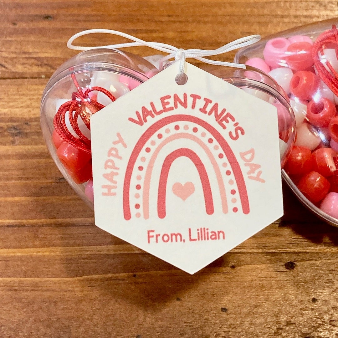 Happy Valentines Day Tags, Valentine's Day Favor Tags, Valentine's Day ...