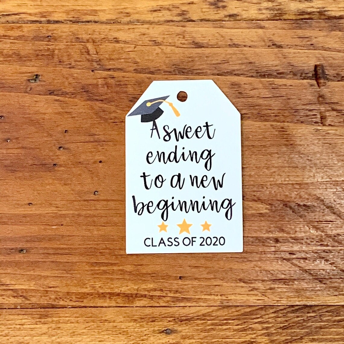 Happy Graduation Tags A Sweet Ending to a New Beginning Tags - Etsy