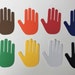Hand Die Cuts, Paper Hands, You Choose Color and Size - Etsy