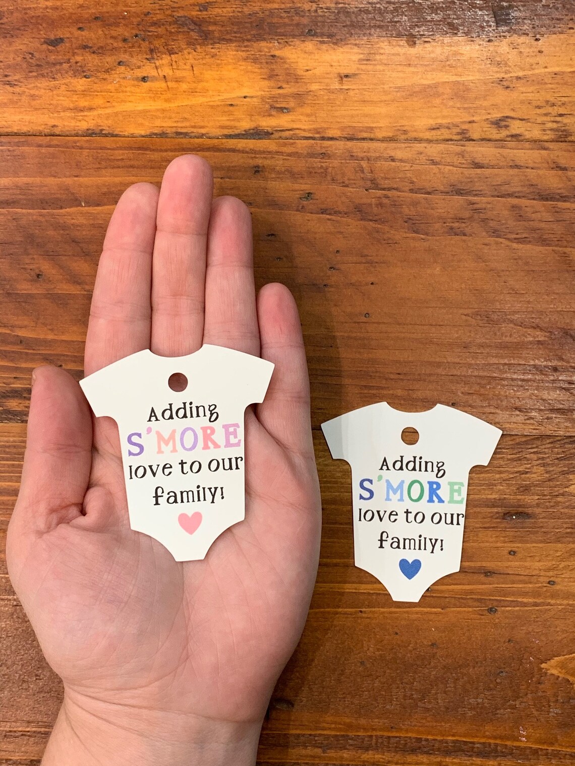 Adding S'MORE Love to Our Family Tags, S'more Favor Tags, Baby Shower S ...