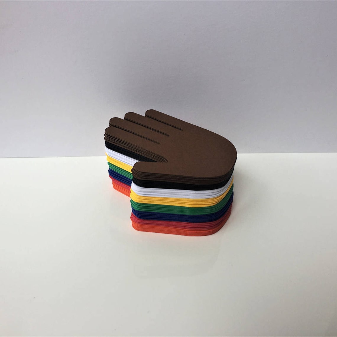 Hand Die Cuts Paper Hands You Choose Color and Size | Etsy