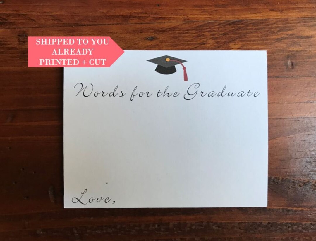 Words for the Graduate Cards 2023 Graduation Party Decor - Etsy