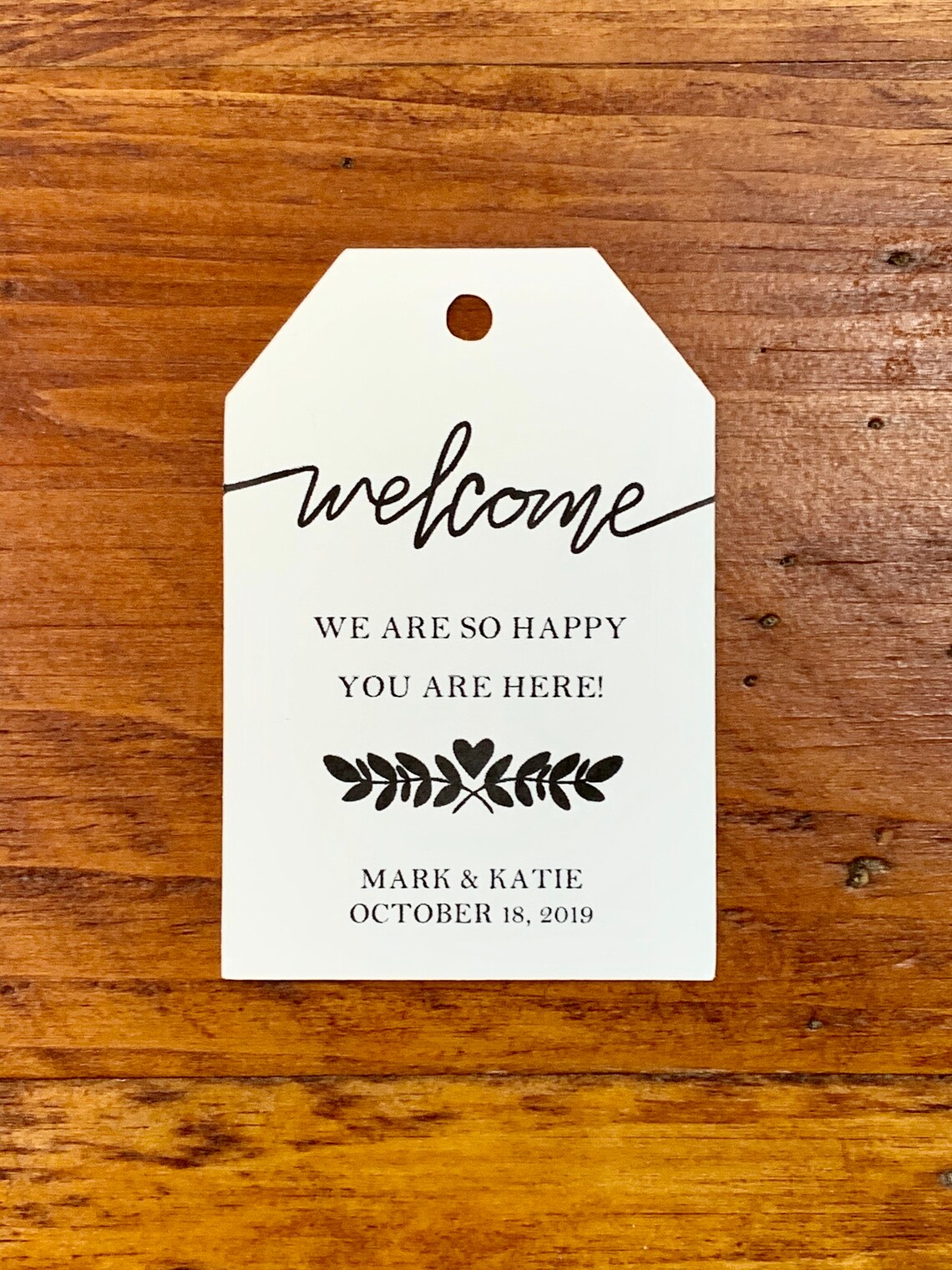 Wedding Welcome Bag Tags Welcome Tags 2 wide Hotel | Etsy