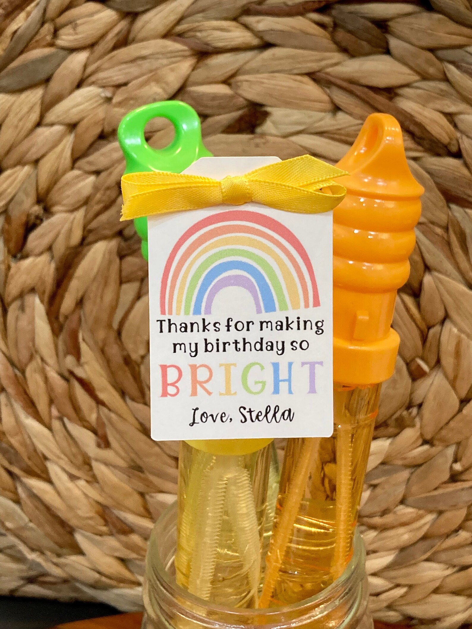Thank You for Making My Birthday so Bright Tags Kids Birthday - Etsy
