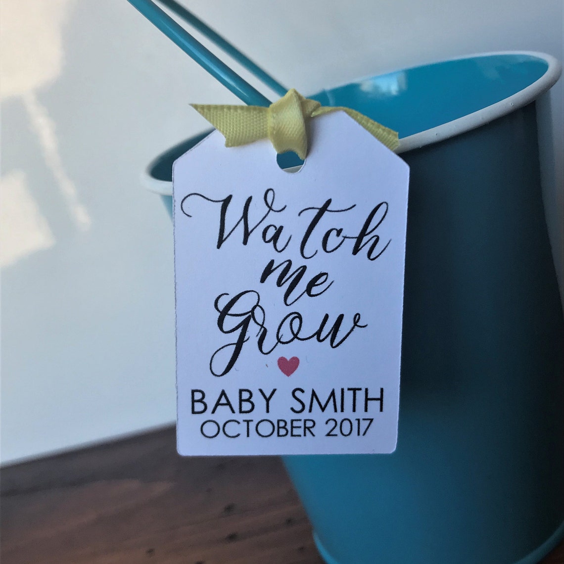 Watch Me Grow Tags 1.3 Wide Watch Me Grow Baby Shower - Etsy