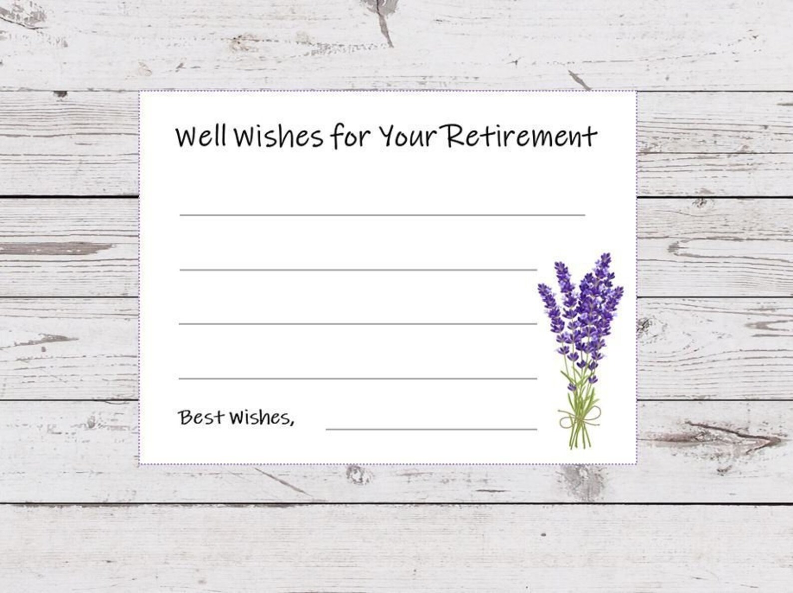 Retirement Wishes Printable Cards, Well Wishes for Retirement ...