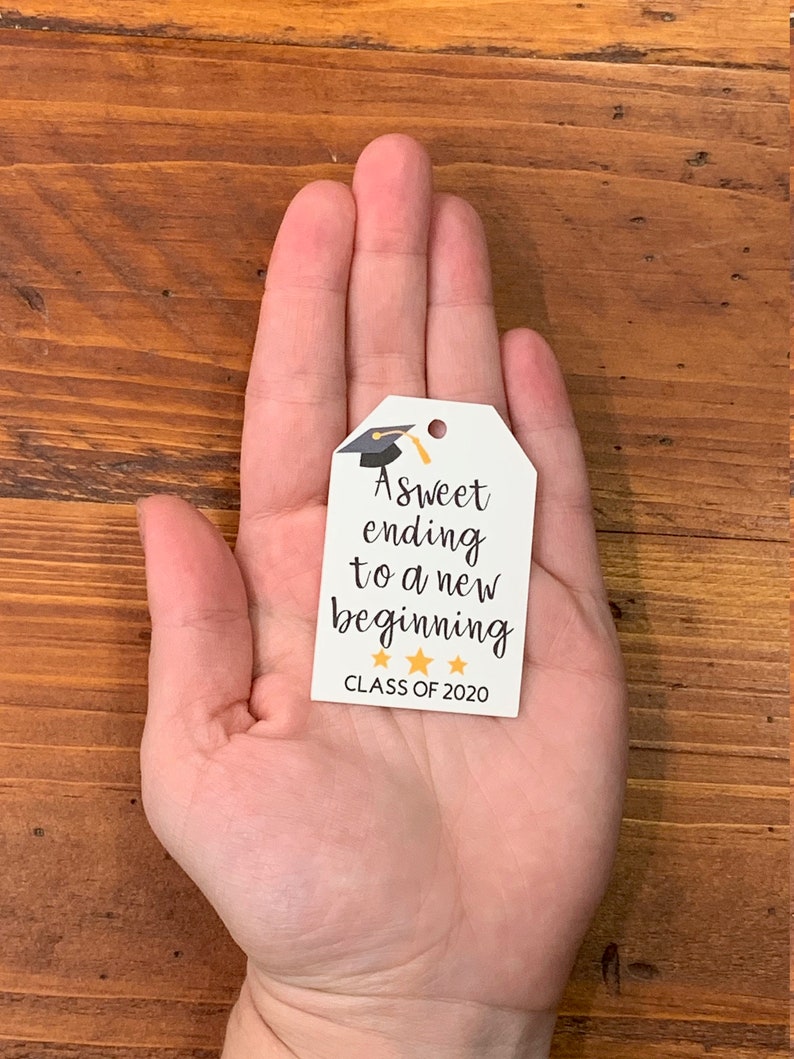 Happy Graduation Tags, A Sweet Ending to a New Beginning Tags ...