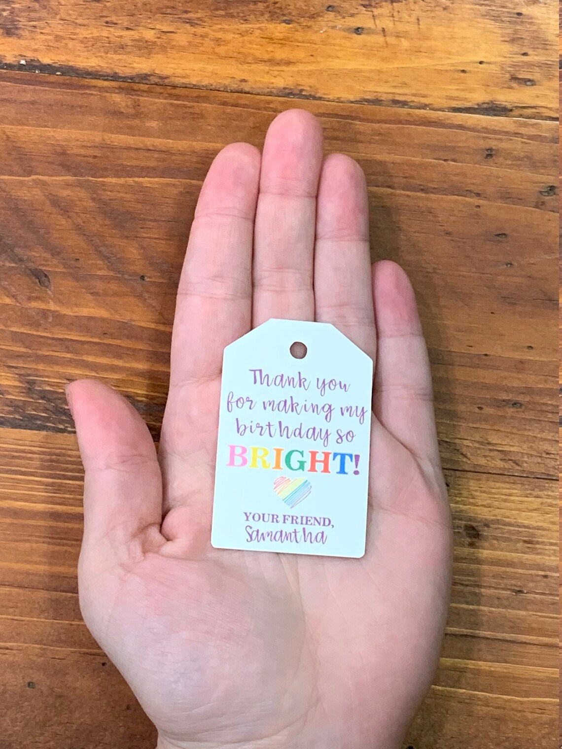 Thank You for Making My Birthday so Bright Tags, Kids Birthday Party ...