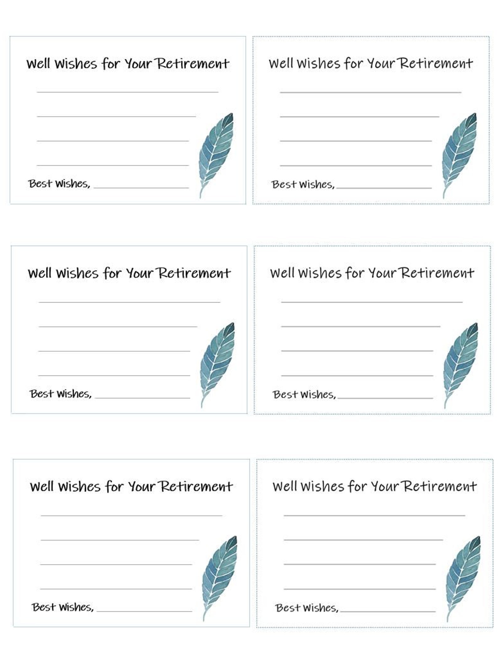 Retirement Wishes Printable Cards, Well Wishes for Retirement ...