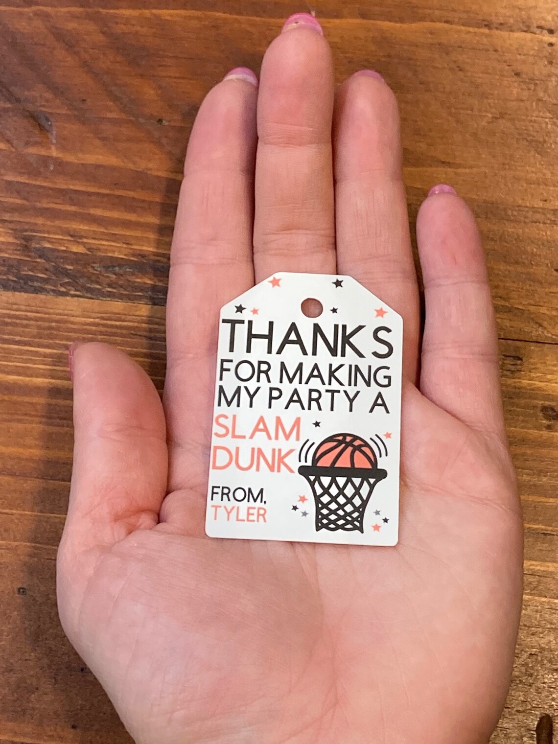 Thanks for Making My Party a Slam Dunk Tags Sports Theme - Etsy