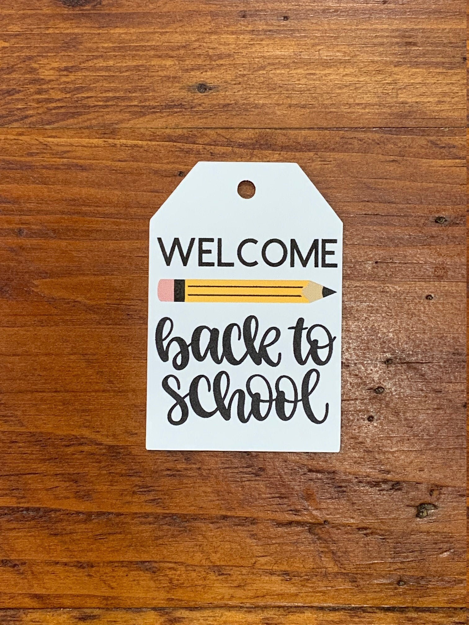 Welcome Back to School Tags Teacher First Day of School Gift | Etsy